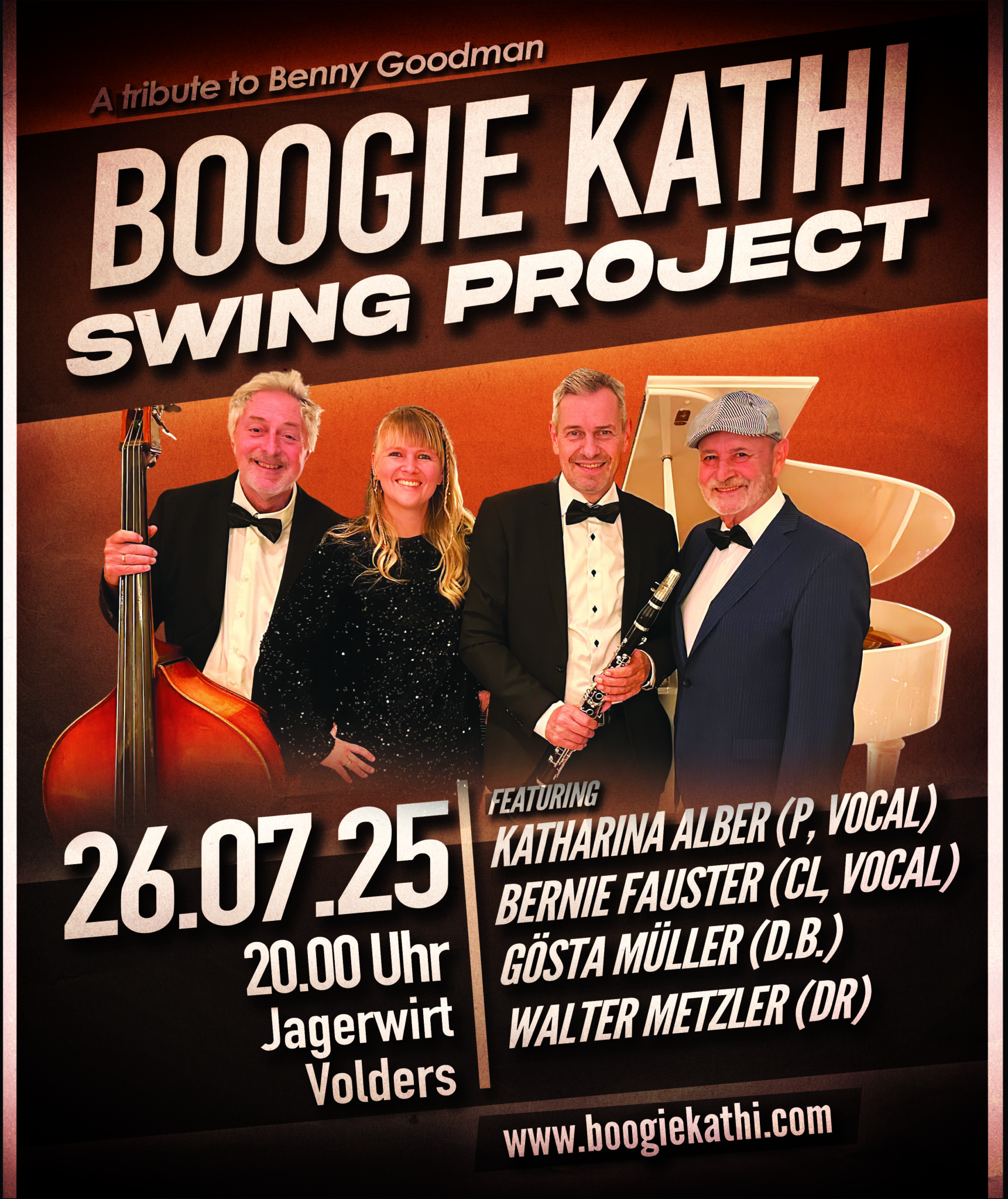 Boogie Kathi Swing Project Live im Jagerwirt Volders | boogiekathi.com